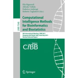Springer Berlin Heidelberg Computational Intelligence Methods for Bioinformatics and Biostatistics, Kartoniert (TB)