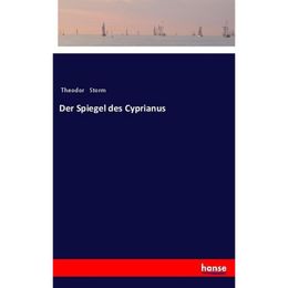 Hansebooks Der Spiegel des Cyprianus - Theodor Storm, Kartoniert (TB)