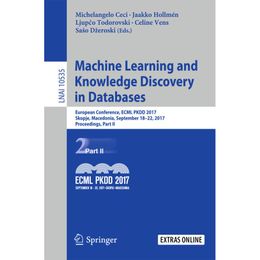 Springer International Publishing Machine Learning and Knowledge Discovery in Databases, Kartoniert (TB)