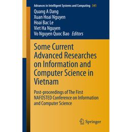 Springer Some Current Advanced Researches on Information and Computer Science in Vietnam, Kartoniert (TB)