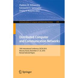 Springer Distributed Computer and Communication Networks, Kartoniert (TB)