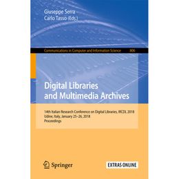 Springer International Publishing Digital Libraries and Multimedia Archives, Kartoniert (TB)