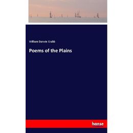 Hansebooks Poems of the Plains - William Darwin Crabb, Kartoniert (TB)
