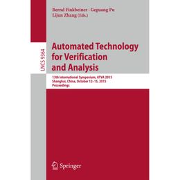 Springer Automated Technology for Verification and Analysis, Kartoniert (TB)