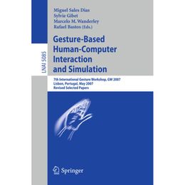 Springer Gesture-Based Human-Computer Interaction and Simulation, Kartoniert (TB)