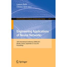 Springer International Publishing Engineering Applications of Neural Networks, Kartoniert (TB)