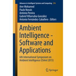 Springer International Publishing Ambient Intelligence - Software and Applications, Kartoniert (TB)