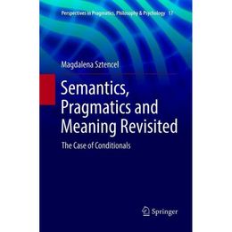 Springer International Publishing Semantics, Pragmatics and Meaning Revisited - Magdalena Sztencel, Kartoniert (TB)