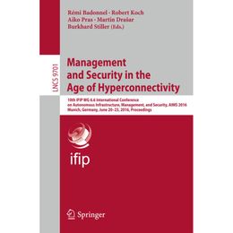 Springer Management and Security in the Age of Hyperconnectivity, Kartoniert (TB)