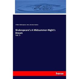 Hansebooks Shakespeare's A Midsummer-Night's Dream - William Shakespeare, Henry Norman Hudson, Kartoniert (TB)