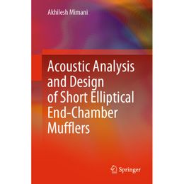 Springer Nature Acoustic Analysis and Design of Short Elliptical End-Chamber Mufflers - Akhilesh Mimani, M. L. Munjal, Kartoniert (TB)