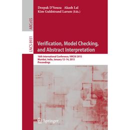 Springer Verification, Model Checking, and Abstract Interpretation, Kartoniert (TB)