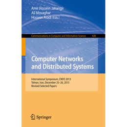 Springer International Publishing Computer Networks and Distributed Systems, Kartoniert (TB)