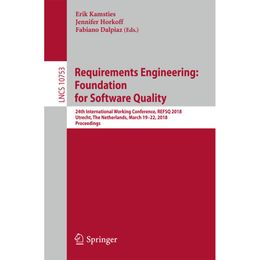 Springer Requirements Engineering: Foundation for Software Quality, Kartoniert (TB)
