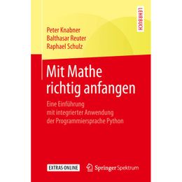 Springer Berlin Heidelberg Mit Mathe richtig anfangen - Peter Knabner, Balthasar Reuter, Raphael Schulz, Kartoniert (TB)