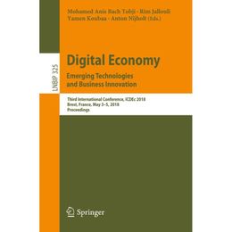 Springer Digital Economy. Emerging Technologies and Business Innovation, Kartoniert (TB)