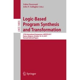 Springer Logic-Based Program Synthesis and Transformation, Kartoniert (TB)