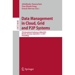 Springer Data Management in Cloud, Grid and P2P Systems, Kartoniert (TB)
