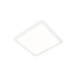 Qazqa Deckenleuchte weiß 30 cm inkl. led 3-stufig dimmbar IP44 - Steve - Weiß