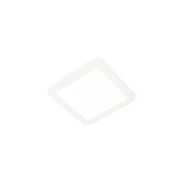 Qazqa Deckenleuchte weiß 22,5 cm inkl. led 3-stufig dimmbar IP44 - Steve - Weiß