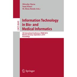 Springer Information Technology in Bio- and Medical Informatics, Kartoniert (TB)