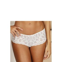 Lascana Panty 'Evita' weiß Gr. 32/34 für Damen. Mit Schleife, Schmuckelement, Spitze