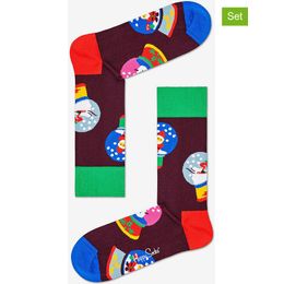 Happy Socks 2er-Set: Socken "Snow Globe" in Bunt - 36-40