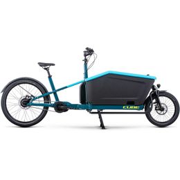 Cube Cargo Dual Hybrid 1000 - 20/27.5 Zoll 1000Wh Enviolo Lastenrad - blue´n´lime