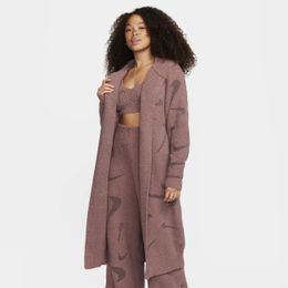 Nike Sportswear Phoenix Cozy Bouclé lockere, lange Strickjacke für Damen - Lila