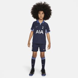 Tottenham Hotspur 2023/24 Away dreiteiliges Nike Dri-FIT-Set für jüngere Kinder - Blau