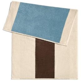 SUITE702 Badematte Colours on the Beach Hellblau / Braun