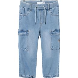 name it® Jeanshose, Gummibund, Tunnelzug, für Kinder, blau, 92