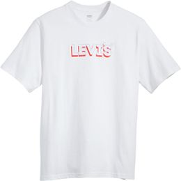 Levi's Levi's® T-Shirt, Relaxed-Fit, Logo-Frontprint, für Herren, weiß, S