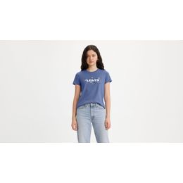 Levi's Levi's® T-Shirt, Rundhals, Logo-Print, für Damen, blau, M