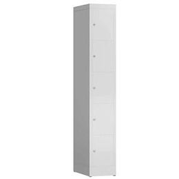 Classix Schließfachschrank lichtgrau X-520510, 5 Schließfächer 31,0 x 50,0 x 180,0 cm