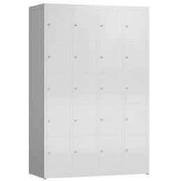 Classix Schließfachschrank lichtgrau X-520540, 20 Schließfächer 118,5 x 50,0 x 180,0 cm