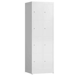 Classix Schließfachschrank signalweiß X-520427, 8 Schließfächer 59,0 x 50,0 x 180,0 cm