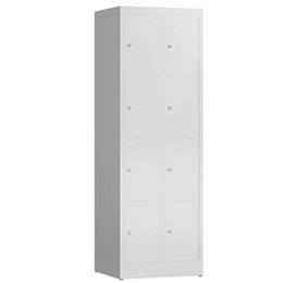 Classix Schließfachschrank lichtgrau X-520420, 8 Schließfächer 59,0 x 50,0 x 180,0 cm