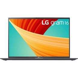 LG 16Z90R-G.AA76G gram, Notebook, mit 16 Zoll Display, Intel® Evo™ Plattform, Core™ i7,i7-1360P (Evo) Prozessor, GB RAM, 512 SSD, Iris® Xe, Grau, Windows 11 Home (64 Bit)