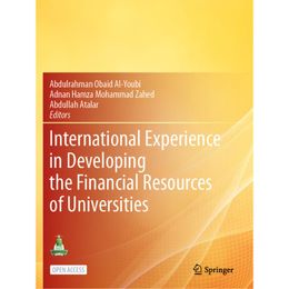 Springer International Publishing International Experience in Developing the Financial Resources of Universities, Kartoniert (TB)