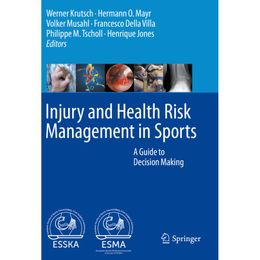 Injury and Health Risk Management in Sports, Kartoniert (TB)