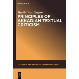 De Gruyter Principles of Akkadian Textual Criticism - Martin Worthington, Kartoniert (TB)