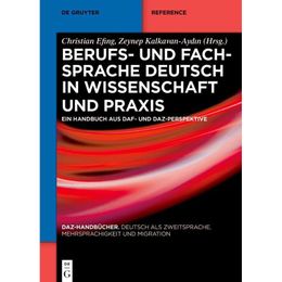 De Gruyter Berufs- und Fachsprache Deutsch in Wissenschaft und Praxis