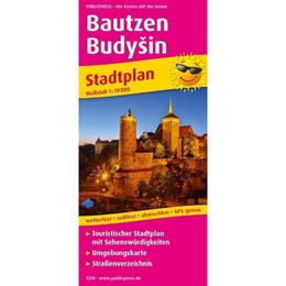 PublicPress Stadtplan Bautzen, Budysin, Karte (im Sinne von Landkarte)