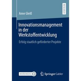 Springer Fachmedien Wiesbaden Innovationsmanagement in der Werkstoffentwicklung - Anne Gleiß, Kartoniert (TB)