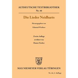 De Gruyter Die Lieder Neidharts - Neidhart, Kartoniert (TB)