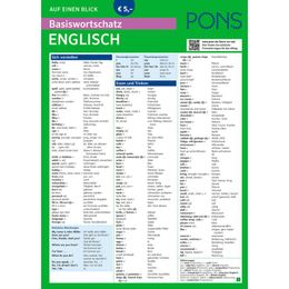 PONS Basiswortschatz Englisch auf einen Blick, Kartoniert (TB)