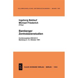 De Gruyter Bamberger Zentralasienstudien, Kartoniert (TB)