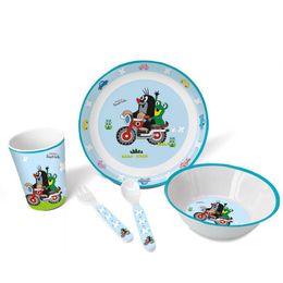 Trötsch Trötsch Der kleine Maulwurf Kindergeschirr Set Motorrad 5 teilig