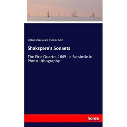 Hansebooks Shakspere's Sonnets - William Shakespeare, Thomas Tyler, Kartoniert (TB)